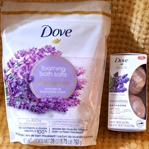 Dove | Bath & Body | New Dove Bath Salts And Bath Bomb Set | Poshmark